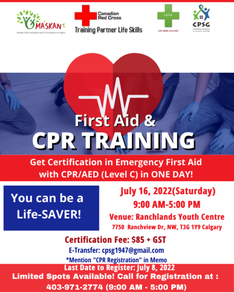 Emergency First Aid with CPR/AED (Level C)- Training! | CPSG